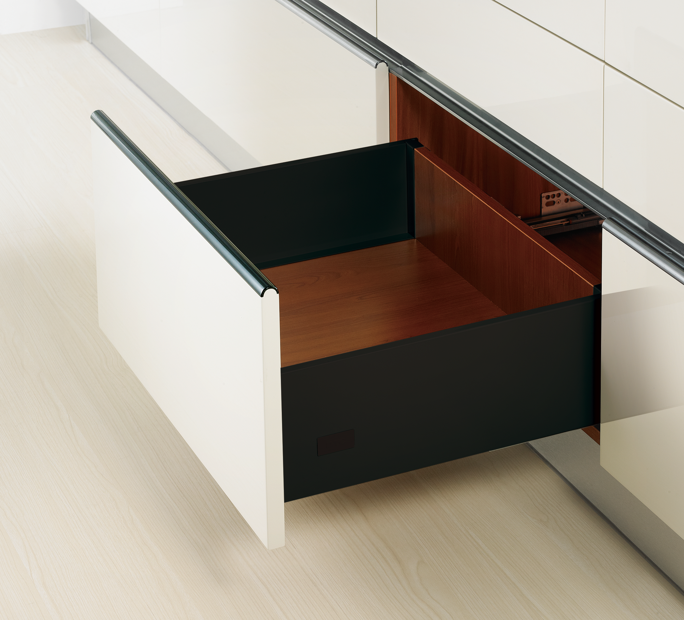 Dragon Pro 238 X 350Mm 40Kgs Drawer Kit (Matt Black) - Nikpol