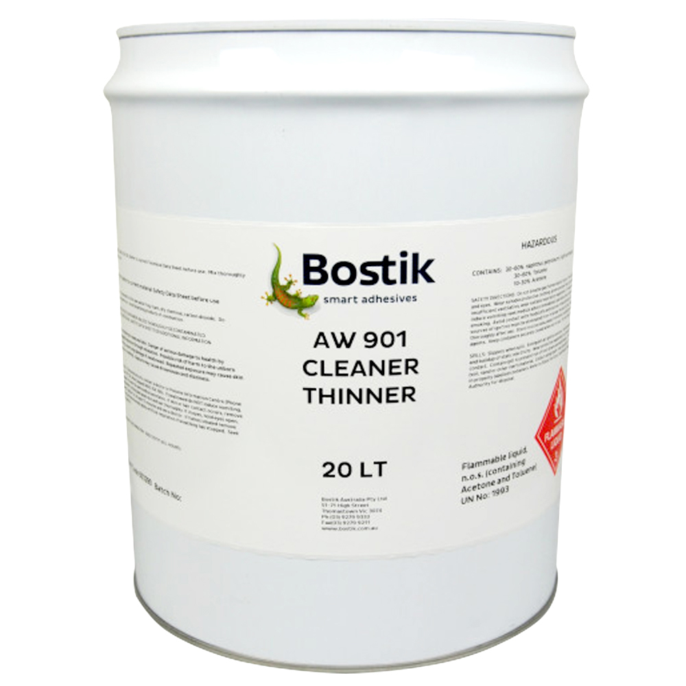 Bostik Anchor Weld - Aw 901 Cleaner / Thinner Solvent (Clear) - 20L ...
