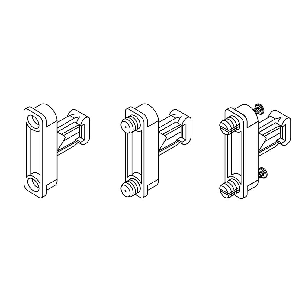 Grass Dwd Xp Front Fixing Brackets With Expanding Dowels - Nikpol