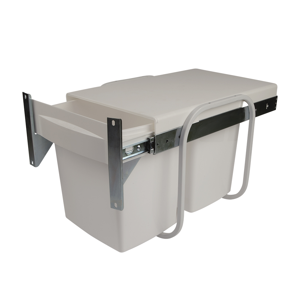 Slide Out Twin Waste Bin, Separation System, Door Mount, 30 Litre ...