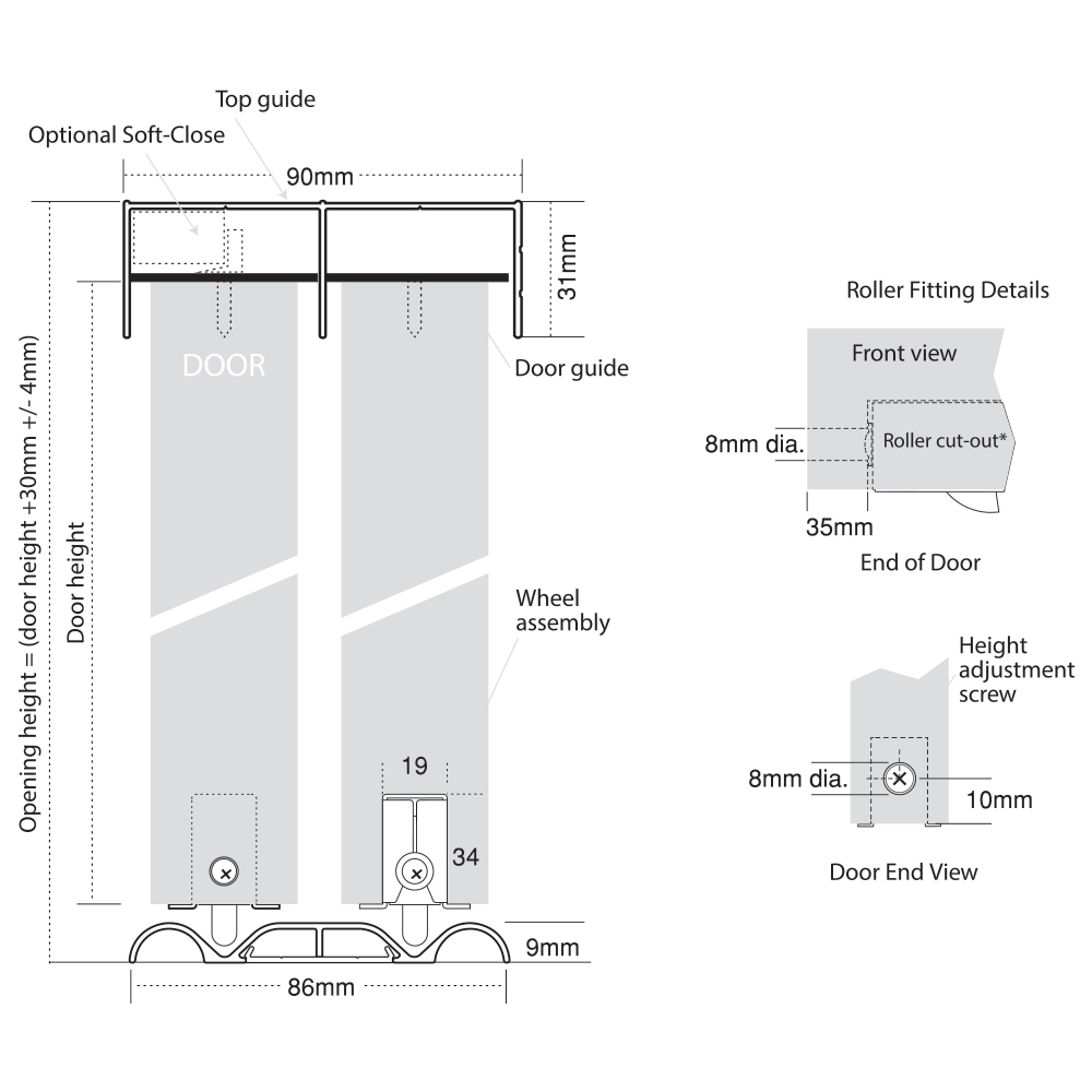 Robemaker | Wardrobe & Cupboard Doors | Medium Duty - Nikpol