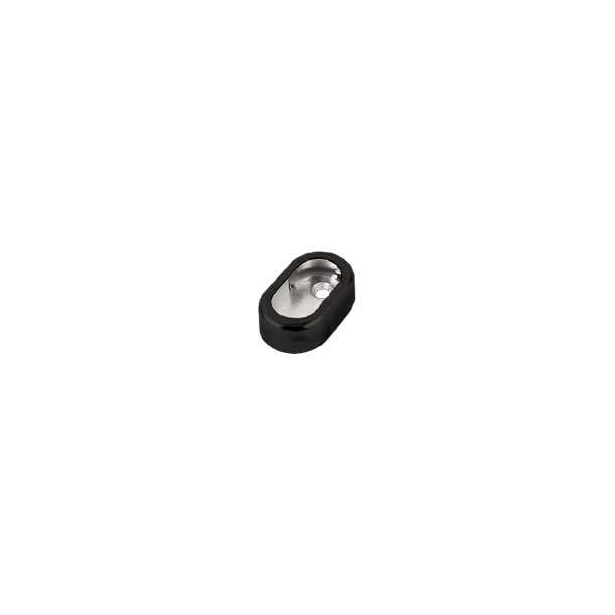 Oval Rod Flange Inc Cover Matt Black - Nikpol