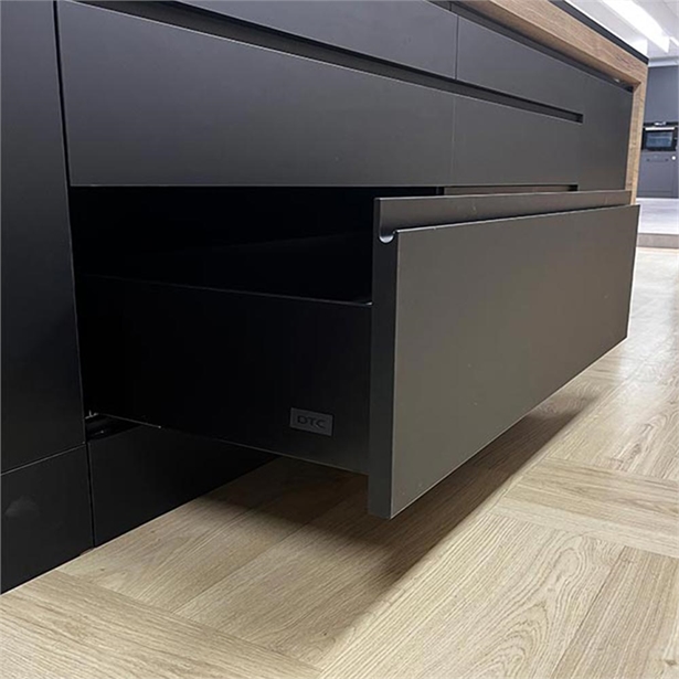 Dtc Dragon Pro 209 X 450Mm 40Kg Drawer Kit, Tilt Adjust (Matt Black ...