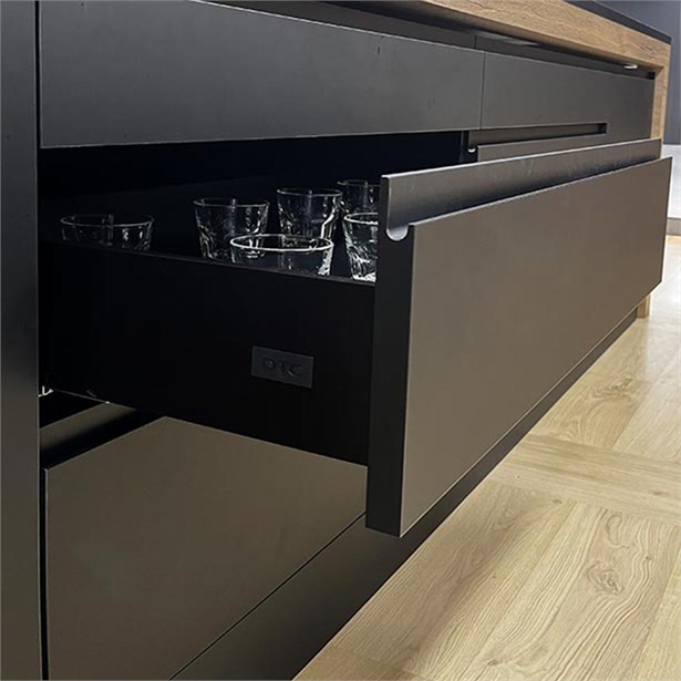 Dtc Dragon Pro 127 X 450Mm 40Kg Drawer Kit, Tilt Adjust (Matt Black ...
