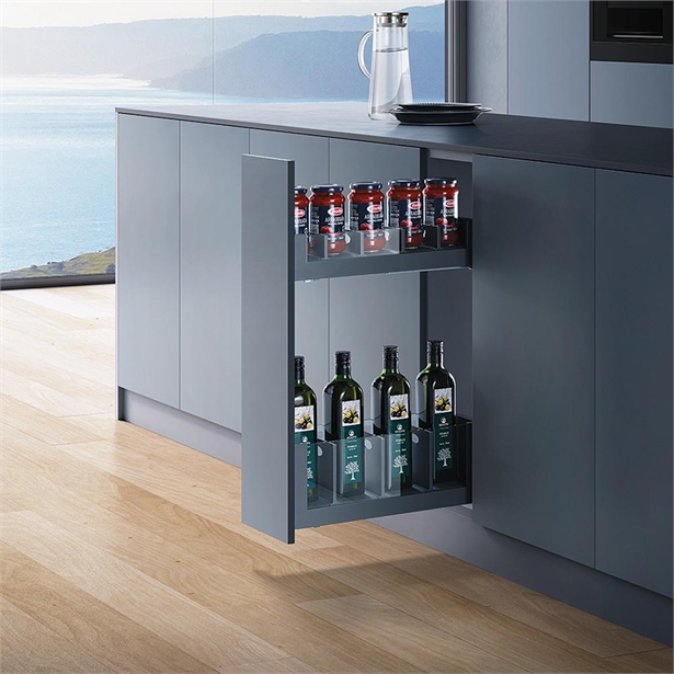 Dtc Pure Pro Narrow Spice/Bottle Divider Low (Matt Grey) - Nikpol