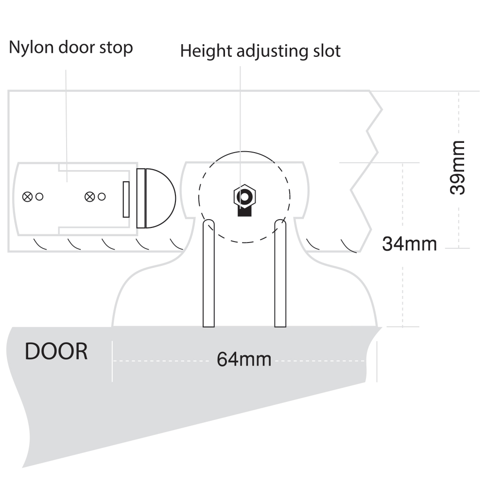 Arrow Sliding Door Track System | Light Duty | 30Kg Per Door - Nikpol