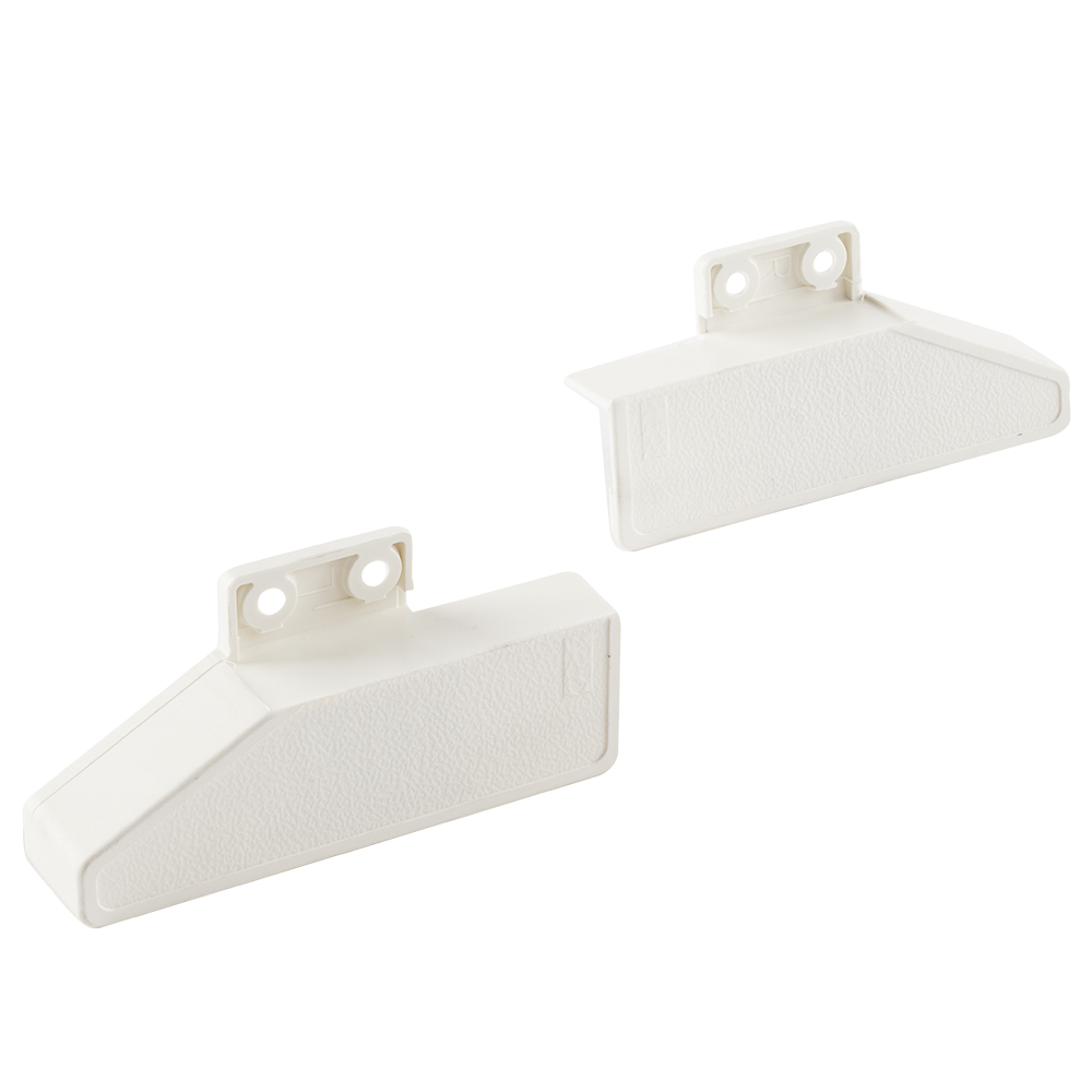 Harn Front Fixing Bracket Set, Screw On, H117mm (White) - Nikpol
