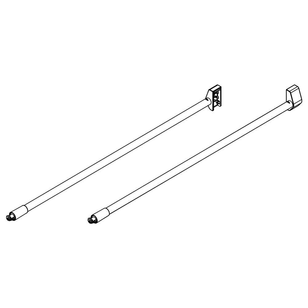 Grass Dwd Xp Quick-Mounting Inner Railing Set Knock-In 500Mm (White ...