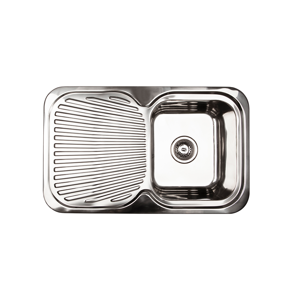 Single Bowl Stainless Steel Sink, 780Mm (No Tap Hole) - Nikpol