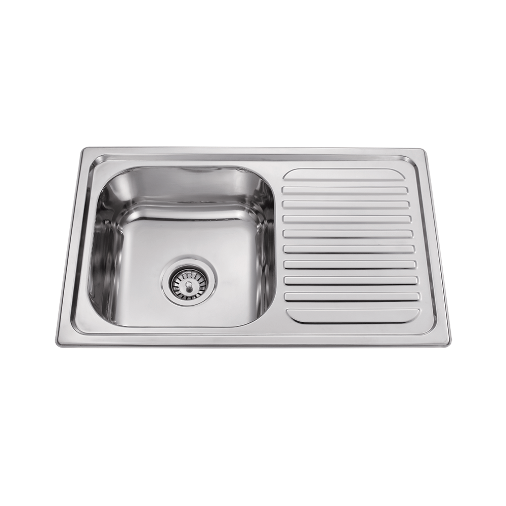 Square Single Bowl Sink, 725X450x170mm (No Tap Hole) - Nikpol