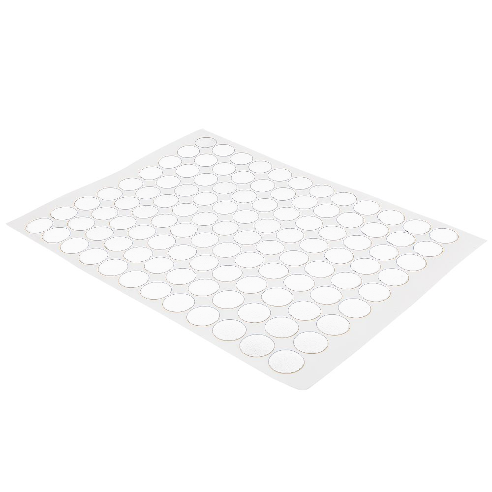 White - 16Mm Adhesive Stick-On Caps - Nikpol