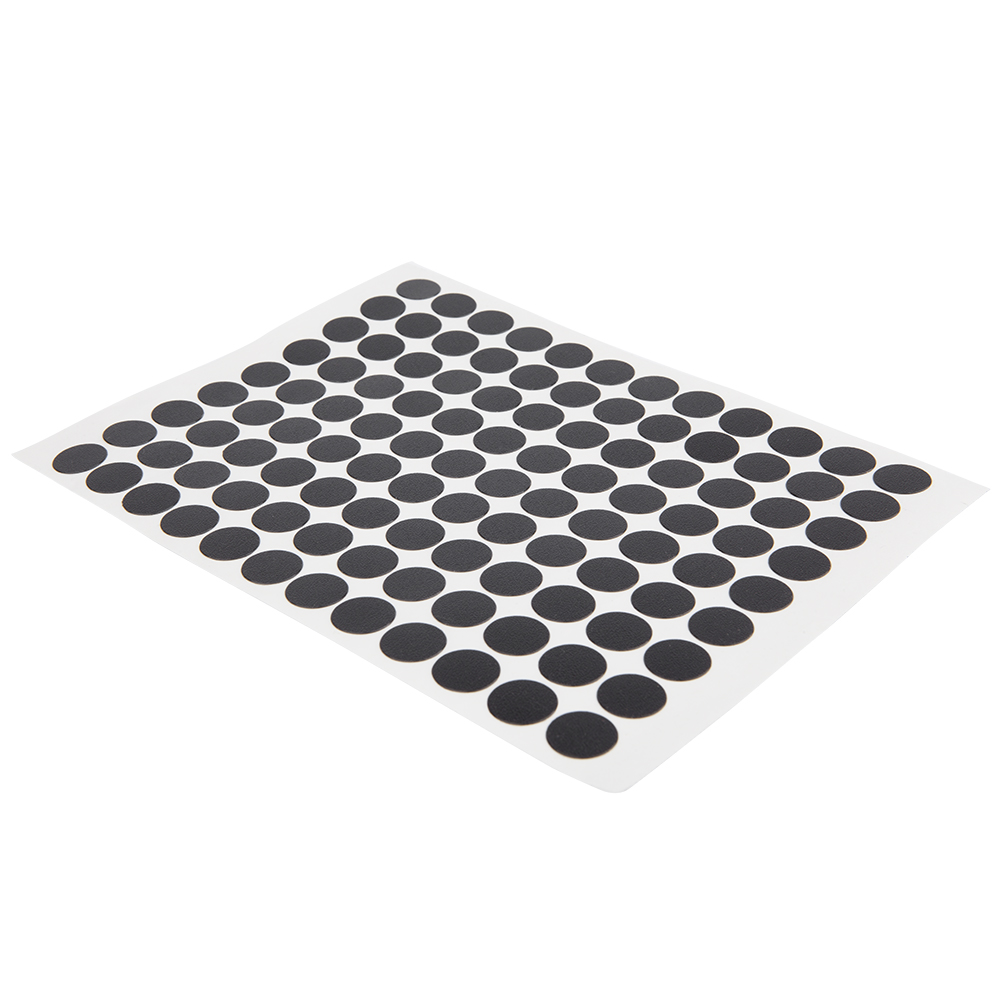 Black - 14Mm Adhesive Stick-On Caps - Nikpol