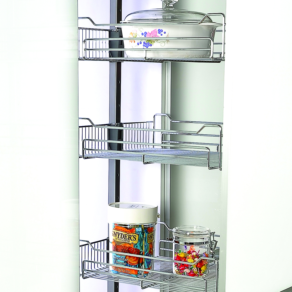 Pull Out Pantry Unit - Basket 445Mm (Chrome) - Nikpol
