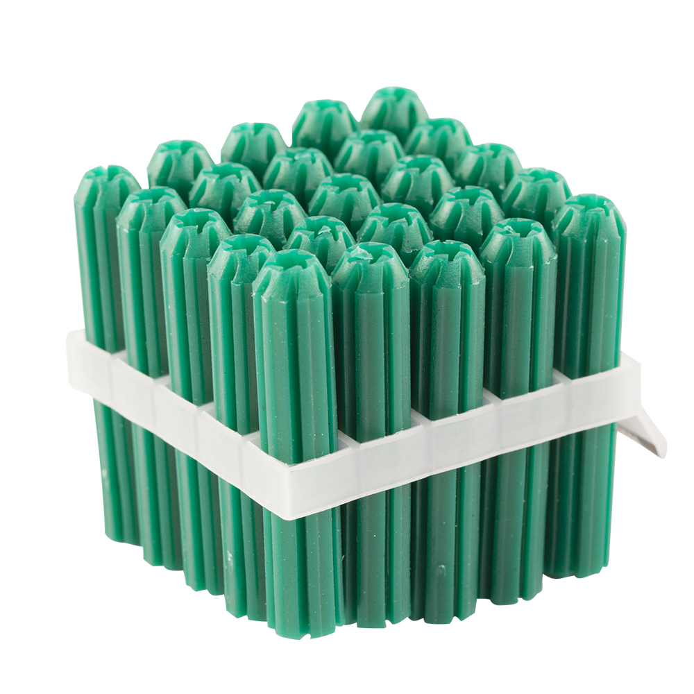 Green 38Mm Pvc Framed Wall Plug Per 25 - Nikpol